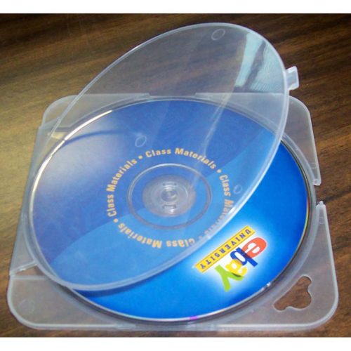 Clear clam shell with display hanger hole – Budget Media Packaging